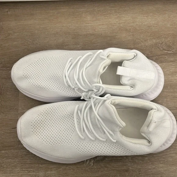 Shoes | New Plain White Brandless Mens Sneaker European Athletic Shoe ...